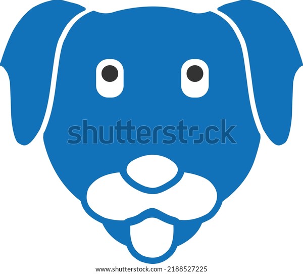 Dog Icon Dog Face Symbol Vector Stock Vector (Royalty Free) 2188527225 ...