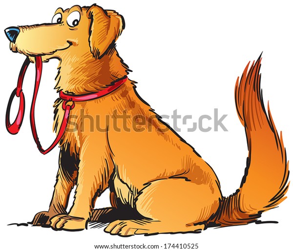 Dog Leash Stock Vector (Royalty Free) 174410525 | Shutterstock
