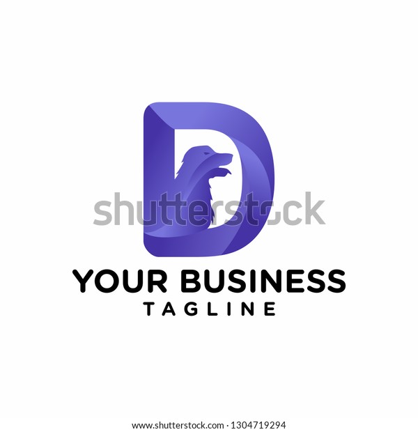 Dog Letter Logo Designs Stock Vector (Royalty Free) 1304719294 ...