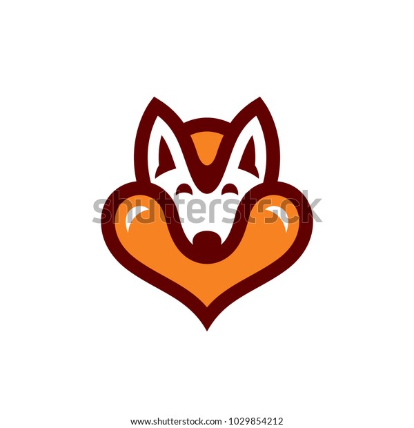 Dog Love Sign Stock Vector (Royalty Free) 1029854212