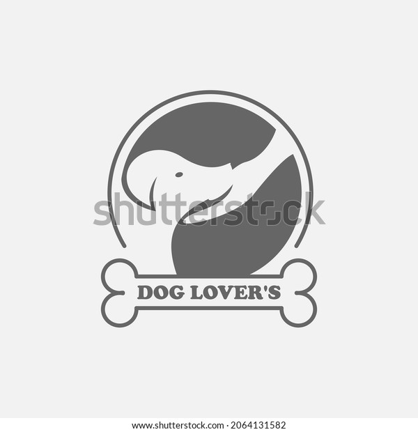 Dog Lover Logo Vector Stock Vector (Royalty Free) 2064131582 | Shutterstock