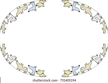 241 Dogs oval frame Images, Stock Photos & Vectors | Shutterstock