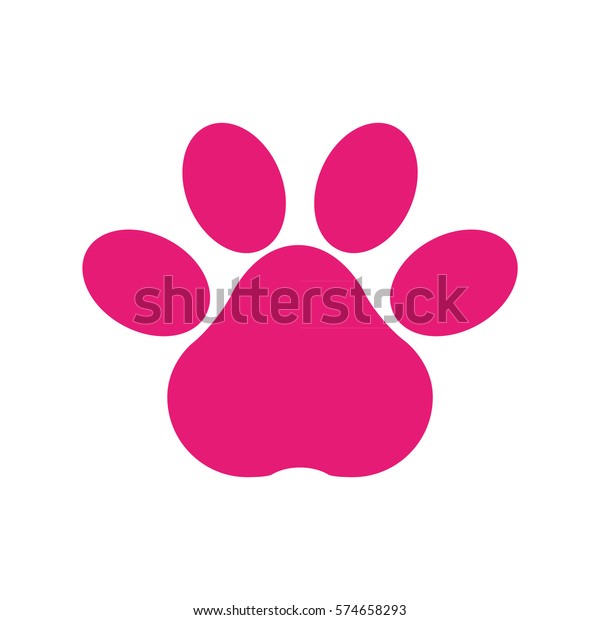 Dog Paw Icon Stock Vector (Royalty Free) 574658293 | Shutterstock