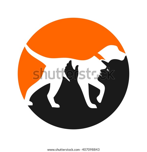 Dog People Logo Vector: vector de stock (libre de regalías) 407098843 ...
