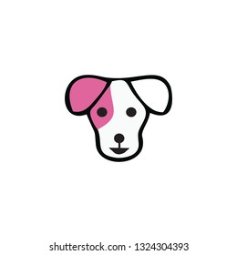Dog Pink Vector Logo Stock Vector (Royalty Free) 1324304393 | Shutterstock