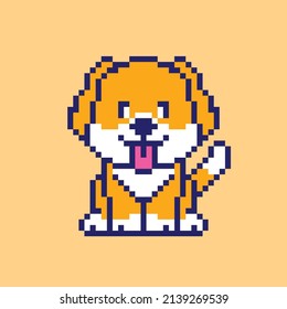 Dog Pixel Art 8 Bit: เวกเตอร์สต็อก (ปลอดค่าลิขสิทธิ์) 2139269539 ...