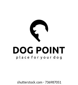Dog Place Point Logo Stock Vector (Royalty Free) 736987051 | Shutterstock