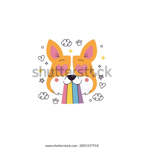 Dog Puke Emoticon Vector Illustration Stock Vector (Royalty Free ...