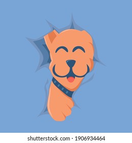 Dog Ripping Paper Images Vector Illustration Stock Vector (Royalty Free ...