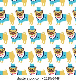 Dog Seamless Background Vector Illustration Stock Vector (Royalty Free ...