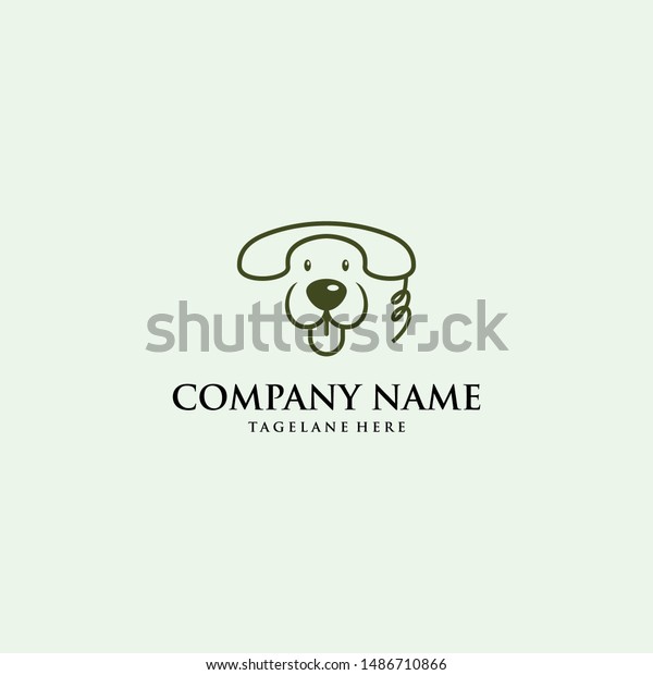 Dog Telephone Logo Vector Template Stock Vector (Royalty Free ...