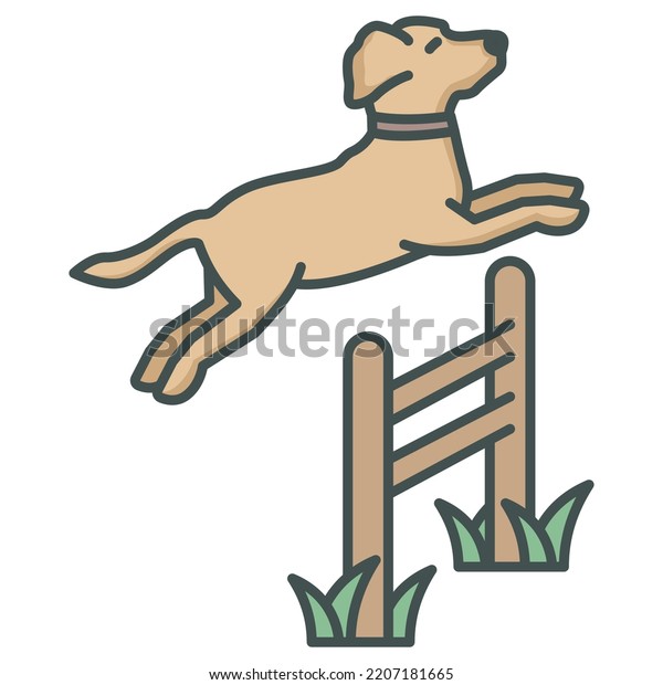 Dog Training Vector Icon Commercial Use Stock Vector (Royalty Free ...