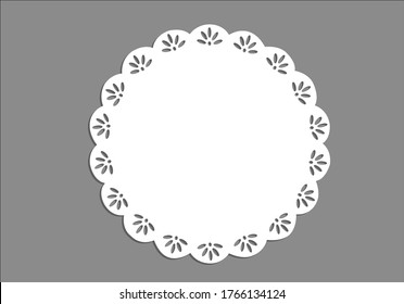 Doily Design Hand Drawn Vector Hand Stock Vector (Royalty Free ...