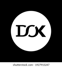 Dok Logo Vector Technology Financial Residential Stock Vector (Royalty ...