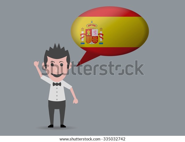 Doll Man Speaking Spanish Stock Vector (Royalty Free) 335032742 ...