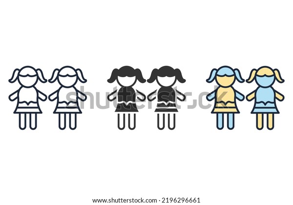 Doll Toy Icons Symbol Vector Elements Stock Vector (Royalty Free ...
