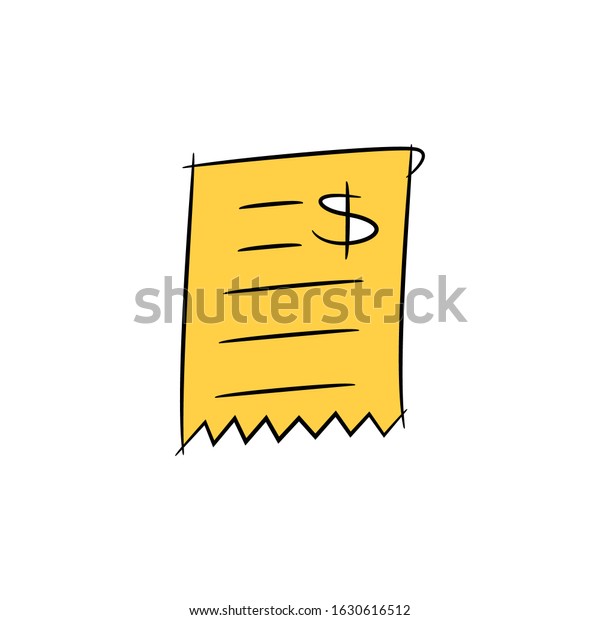 Dollar Bill Check Document Icon Stock Vector (Royalty Free) 1630616512 ...