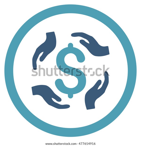 Dollar Care Hands Rounded Icon Vector Stock Vector (Royalty Free ...