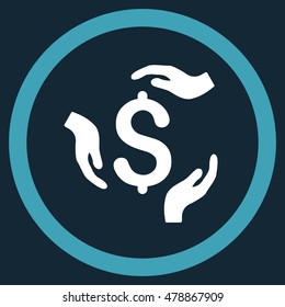 Dollar Care Hands Vector Bicolor Rounded Stock Vector (Royalty Free ...