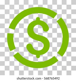 Dollar Diagram Icon Vector Illustration Style Stock Vector (Royalty ...