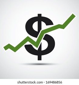 Dollar Graphic Sign Stock Vector (Royalty Free) 155336654