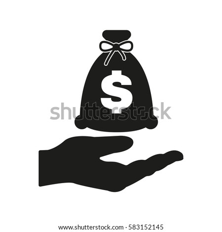 Dollar Hand Icon Wealth Money Investments 库存矢量图（免版税） 583152145 ...