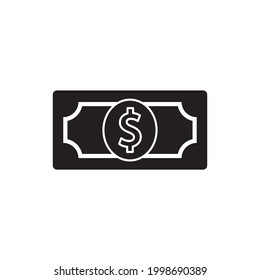 Dollar Icon Black Vector Symbol Stock Vector (Royalty Free) 1998690389 ...