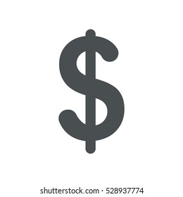 Dollar Icon Vector Flat Design Stock Vector (Royalty Free) 371104079 ...