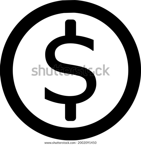 Dollar Icon Vector Dollar Icon Clipart Stock Vector (Royalty Free ...