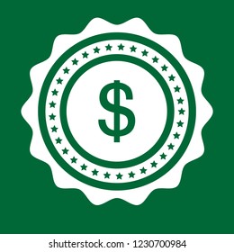 Dollar Iconemblem Label Badgesticker Logo Designed Stock Vector ...