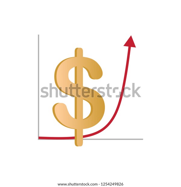 Dollar Increase Logo Icon Sign Concept Stock Vector (Royalty Free ...