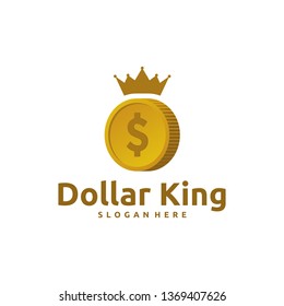 Dollar King Logo Designs Concept Vector Stock Vector (Royalty Free ...
