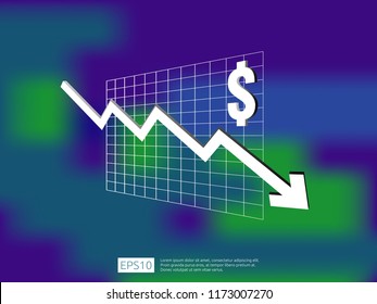 Dollar Money Fall Down Symbol Blur Stock Vector (Royalty Free) 1173007270 | Shutterstock