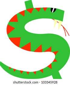 Dollar Sign Form Snake Stock Vector (Royalty Free) 103345928 | Shutterstock