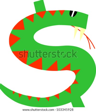 Dollar Sign Form Snake Stock Vector (Royalty Free) 103345928 - Shutterstock