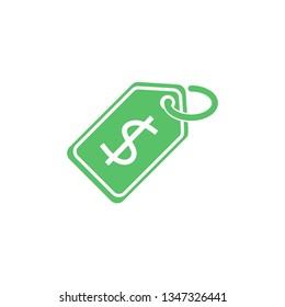 Dollar Sign Label Icon Vector Illustration Stock Vector (Royalty Free ...