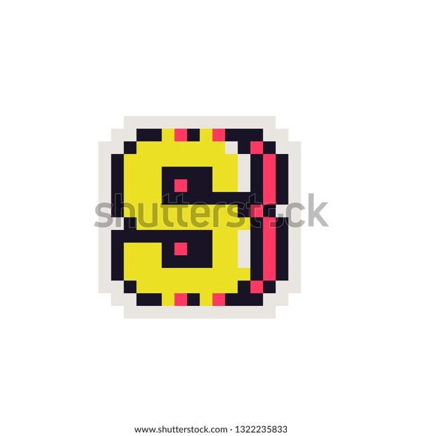 Dollar Sign Pixel Art Icon Design Stock Vector (Royalty Free ...