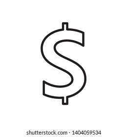 Dollar Simple Icon Coin Symbol Vector Stock Vector (Royalty Free ...