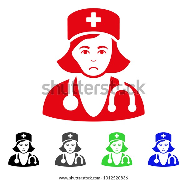 Dolor Physician Lady Vector Icon Vector Stock Vector (Royalty Free ...