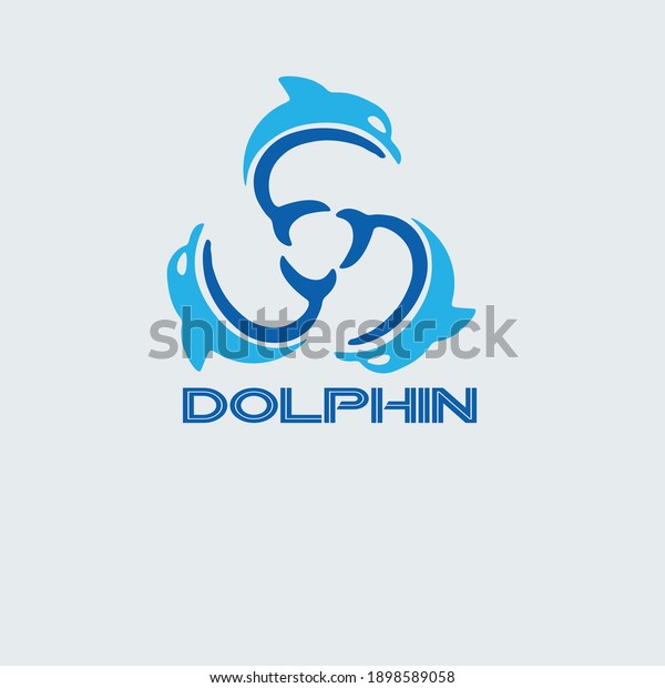 Dolphin Logo Dolphin Logo Design Illustrator Stock Vector (Royalty Free ...