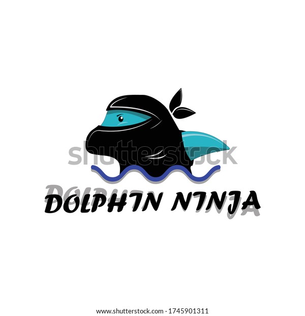 Dolphin Ninja Illustration Good Be Icon Stock Vector (Royalty Free ...