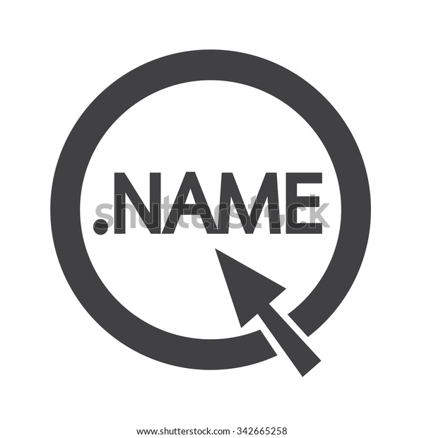 Domain Dot Name Sign Icon Illustration Stock Vector (Royalty Free ...