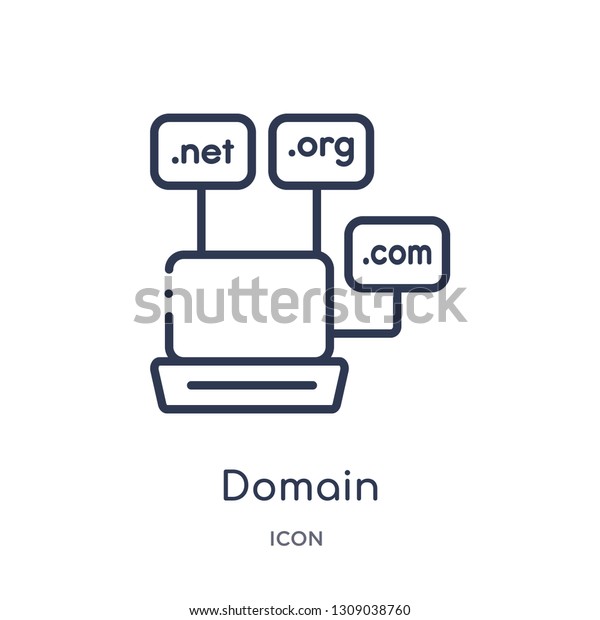 Domain Registration Icon Search Engine Optimization Stock Vector ...