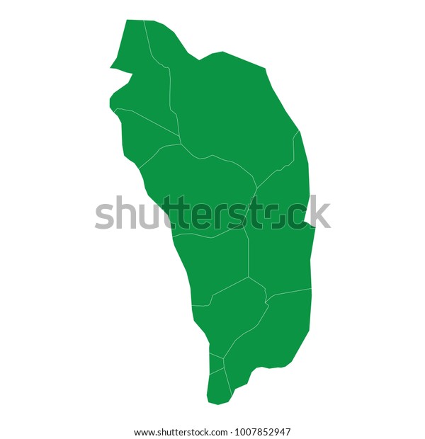 Dominica Map Isolated On Transparent Backgroundtransparent Stock Vector ...