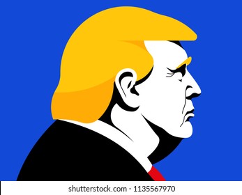 278 Donald trump hair icon Images, Stock Photos & Vectors | Shutterstock