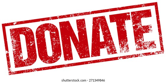 Donate Stamp Stock Vector (Royalty Free) 271349846