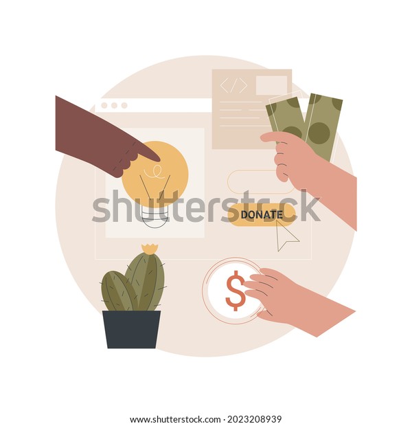 Donation Abstract Concept Vector Illustration Donation Stock Vector ...