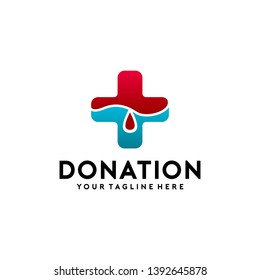 Donation Logo Icon Design Vector Illustration Stock Vector (Royalty ...