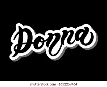 96 "donna_name" Images, Stock Photos & Vectors | Shutterstock