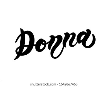 Dana Womans Name Hand Drawn Lettering Stock Vector (Royalty Free ...